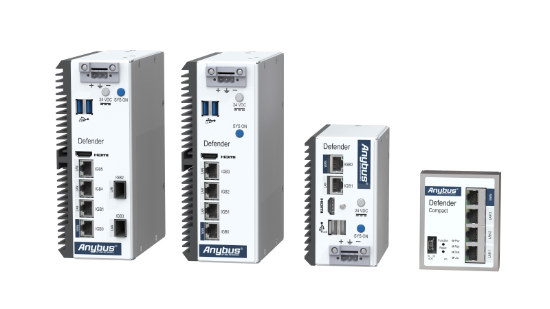 HMS Networks Releases the Anybus Defender Industrial Security Lineup - News