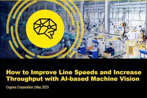 How to Improve Line Speeds and Increase Throughput with AI-based Machine Vision