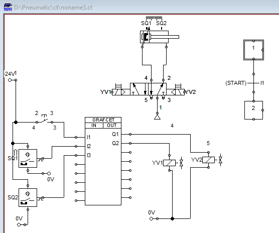 Design a GRAFCET-Controlled Pneumatic System in FluidSIM - Technical Articles