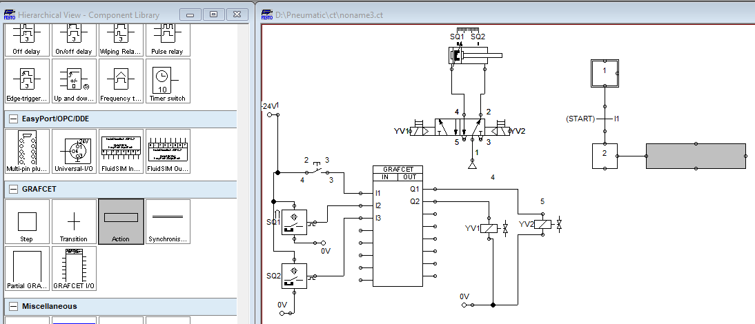 Design a GRAFCET-Controlled Pneumatic System in FluidSIM - Technical Articles