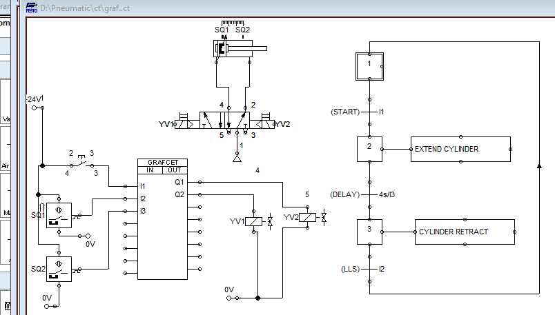 Design a GRAFCET-Controlled Pneumatic System in FluidSIM - Technical Articles