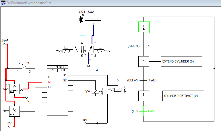 Design a GRAFCET-Controlled Pneumatic System in FluidSIM - Technical Articles