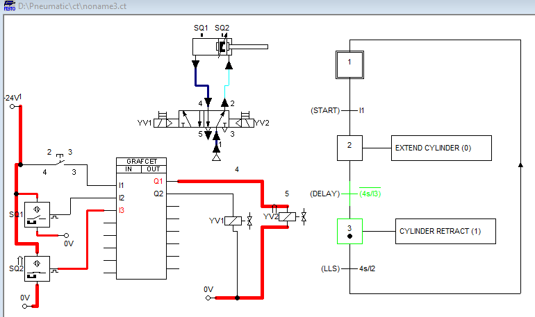 Design a GRAFCET-Controlled Pneumatic System in FluidSIM - Technical Articles