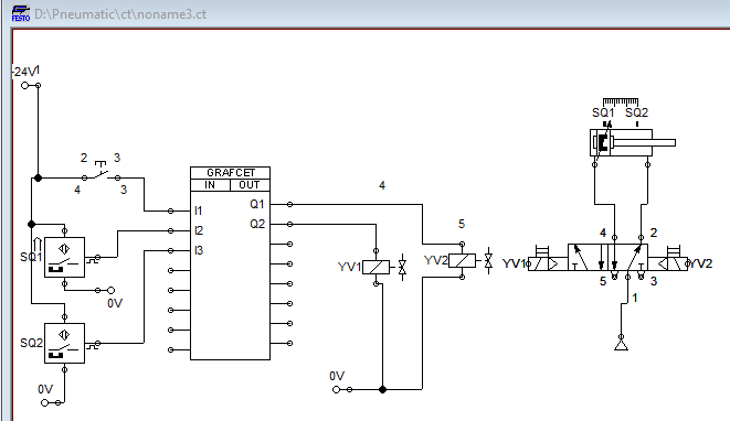 Design a GRAFCET-Controlled Pneumatic System in FluidSIM - Technical Articles