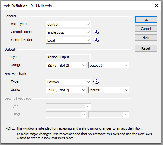 Control According to Webster: Defining a Motion Axis - Technical Articles