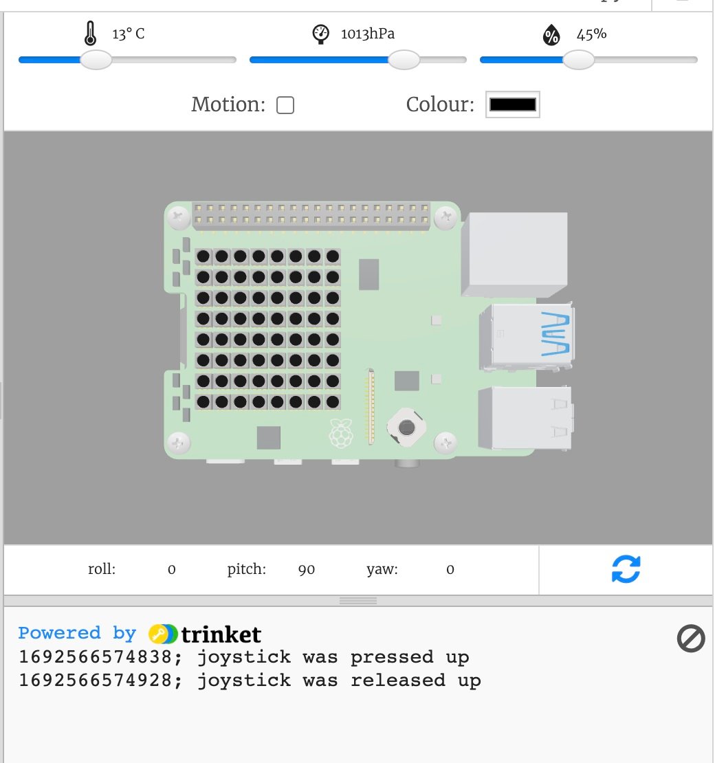 Raspberry Pi Sense HAT Joystick Controls and Event-Based Programming ...