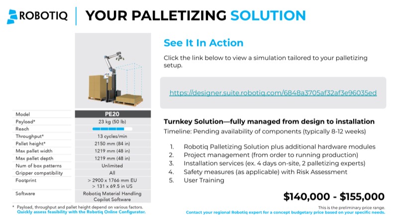 Robotiq’s Palletizing Fit Tool Simplifies End-of-Line Automation - News