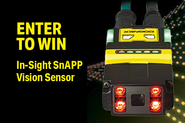 Cognex Corporation - Enter to Win an In-Sight SnAPP Vision Sensor ...