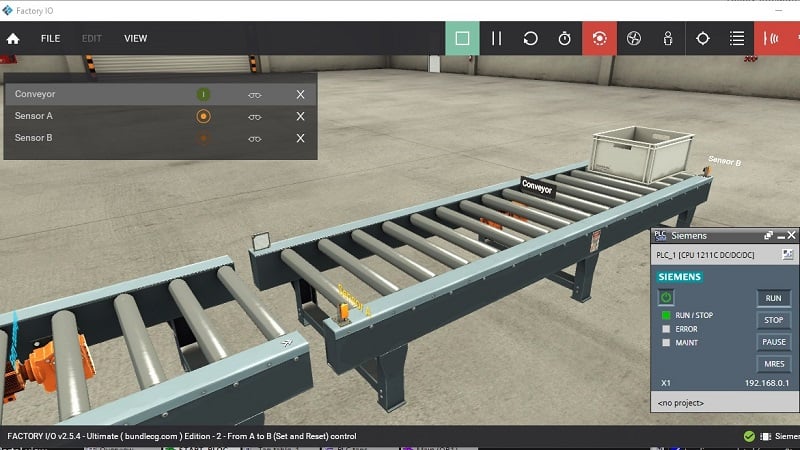 Using Factory I/O With a Virtual Siemens S7-1200 PLC - Technical Articles